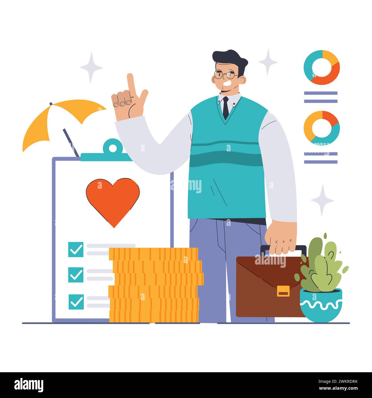 Insurance representative Cut Out Stock Images & Pictures - Alamy