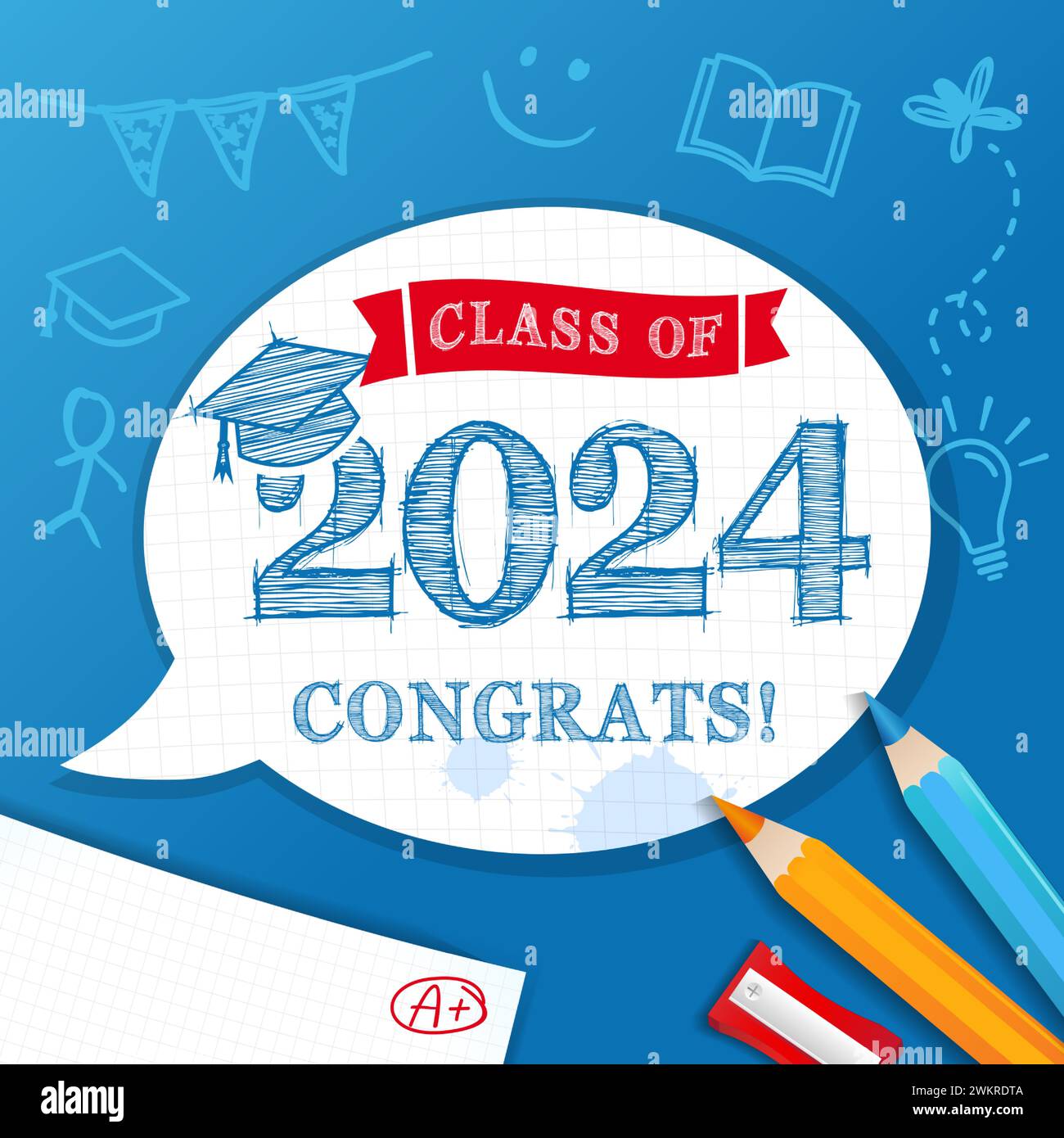 Congratulations on 2024 Stock Vector Images - Alamy