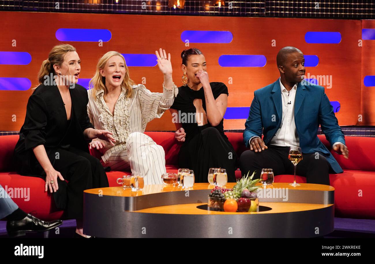 EDITORIAL USE ONLY Kate Winslet, Cate Blanchett, Dua Lipa and Adrian ...