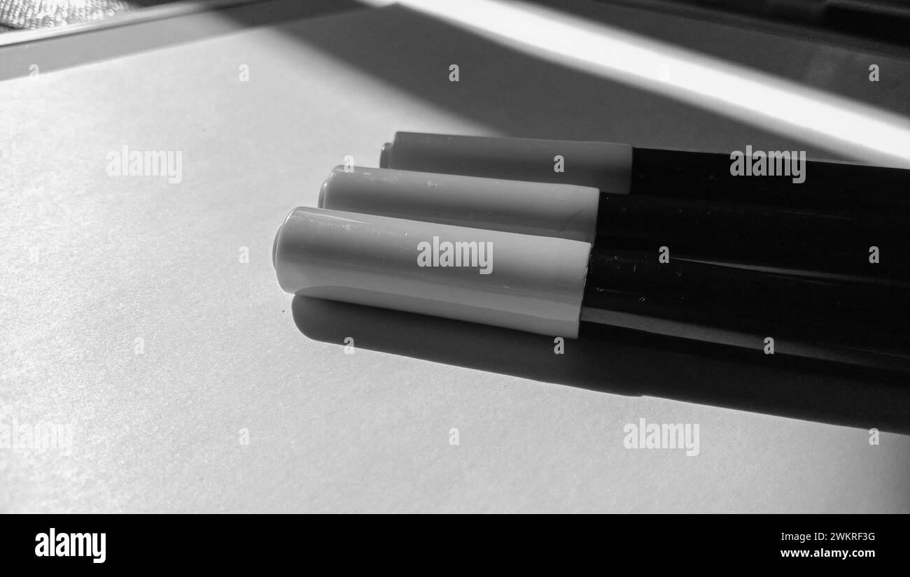 Permanent markers Black and White Stock Photos & Images - Alamy