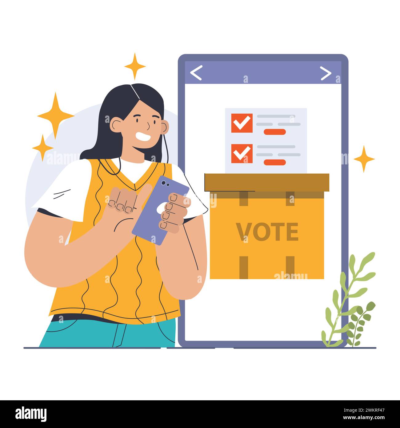 Election. Democratic procedure, citizens choosing political party or ...