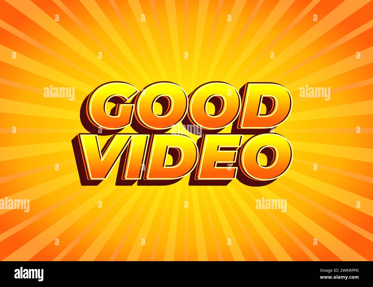 Good video. Text effect design in eye catching color with 3D look ...