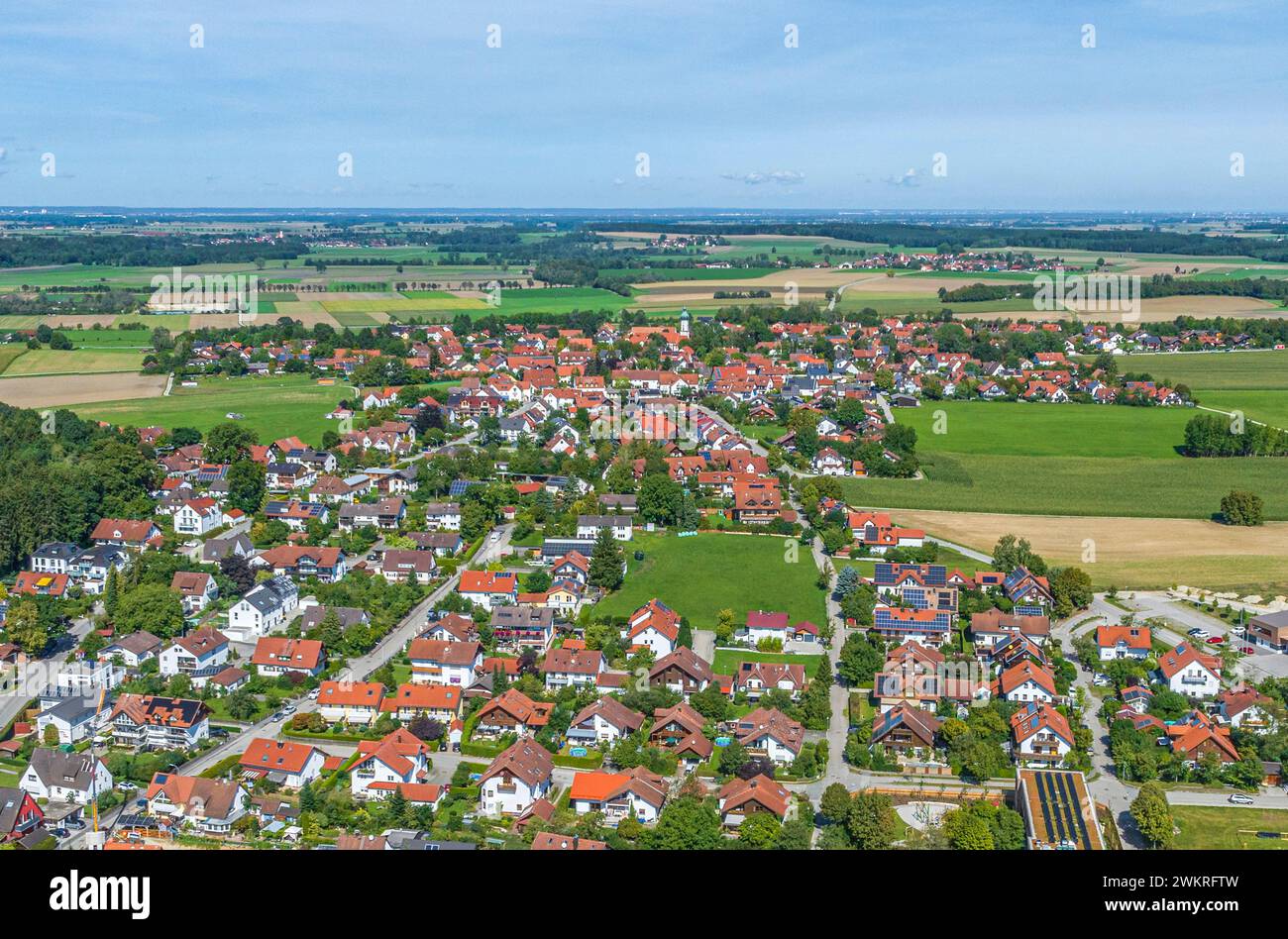 Geltendorf, a village near the Ammersee in Upper Bavaria and important ...