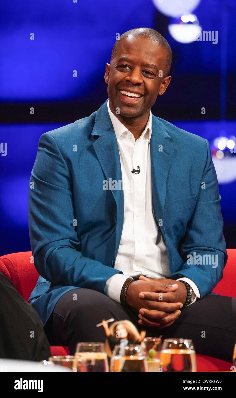 EDITORIAL USE ONLY Adrian Lester during filming for the Graham Norton ...