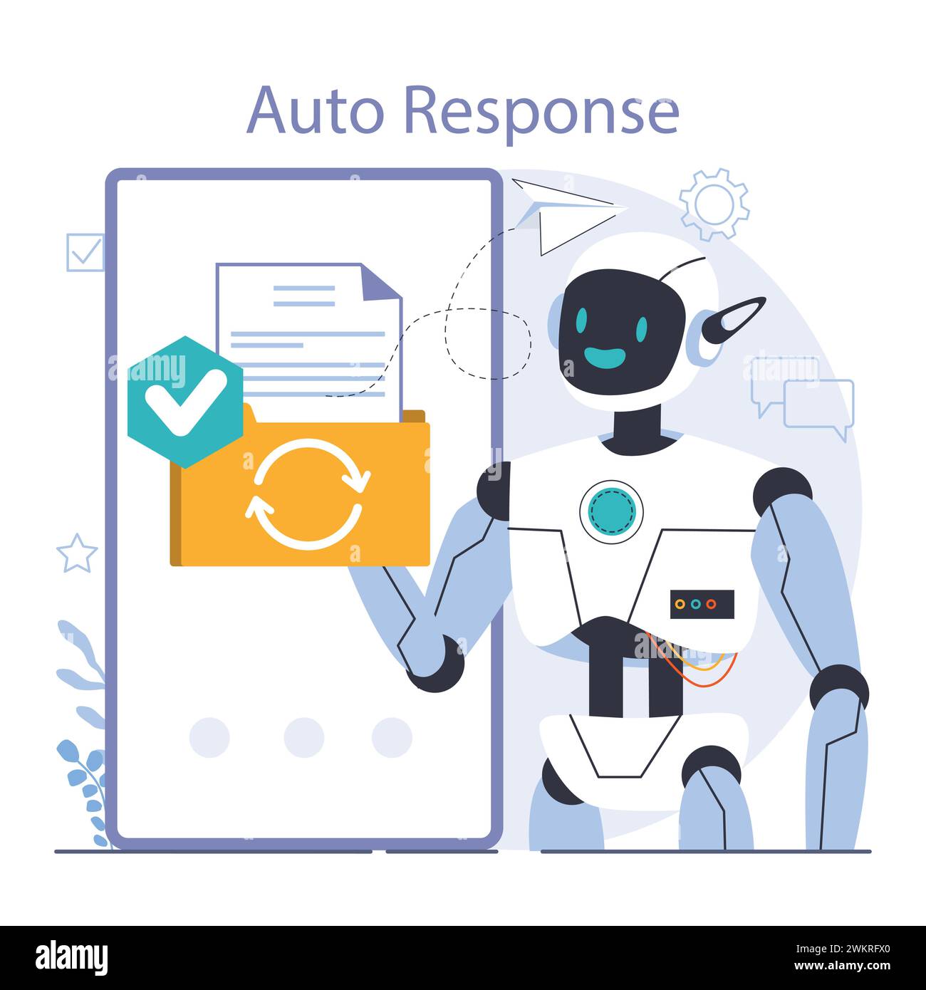 Chat bot. AI-powered customer service. Online consultation with artificial neural network ...