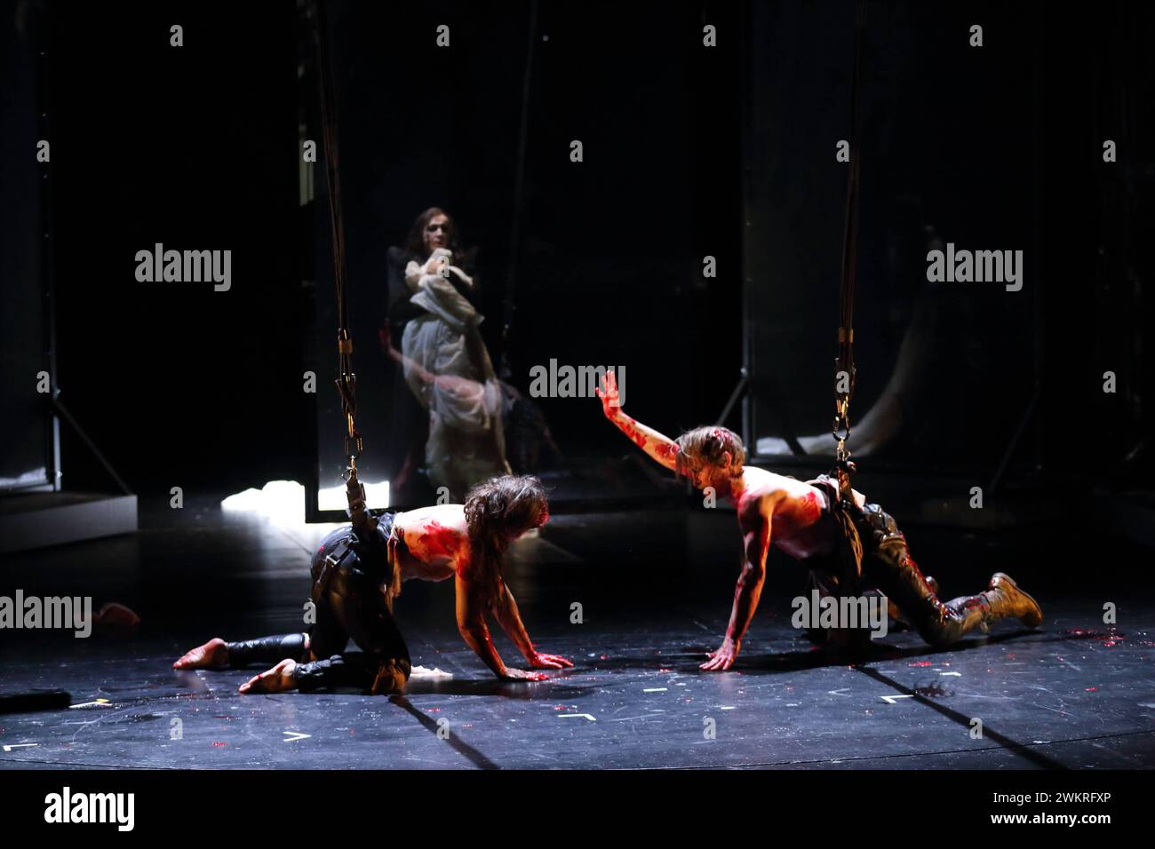 Eka Nizharadze als Penthesilea und Manuel Harder als Achill sowie ...