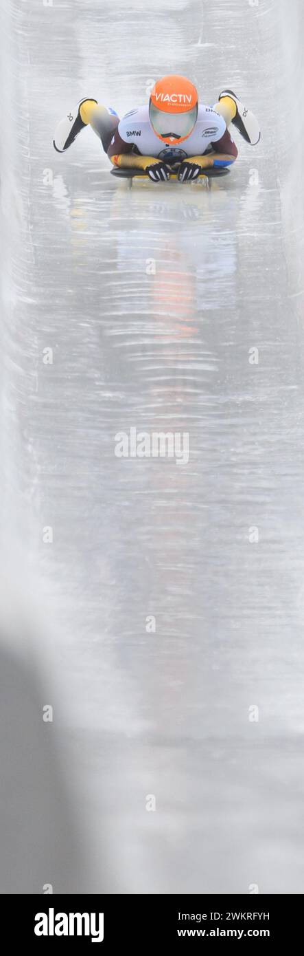 Winterberg, Germany. 22nd Feb, 2024. Skeleton, World Championships ...