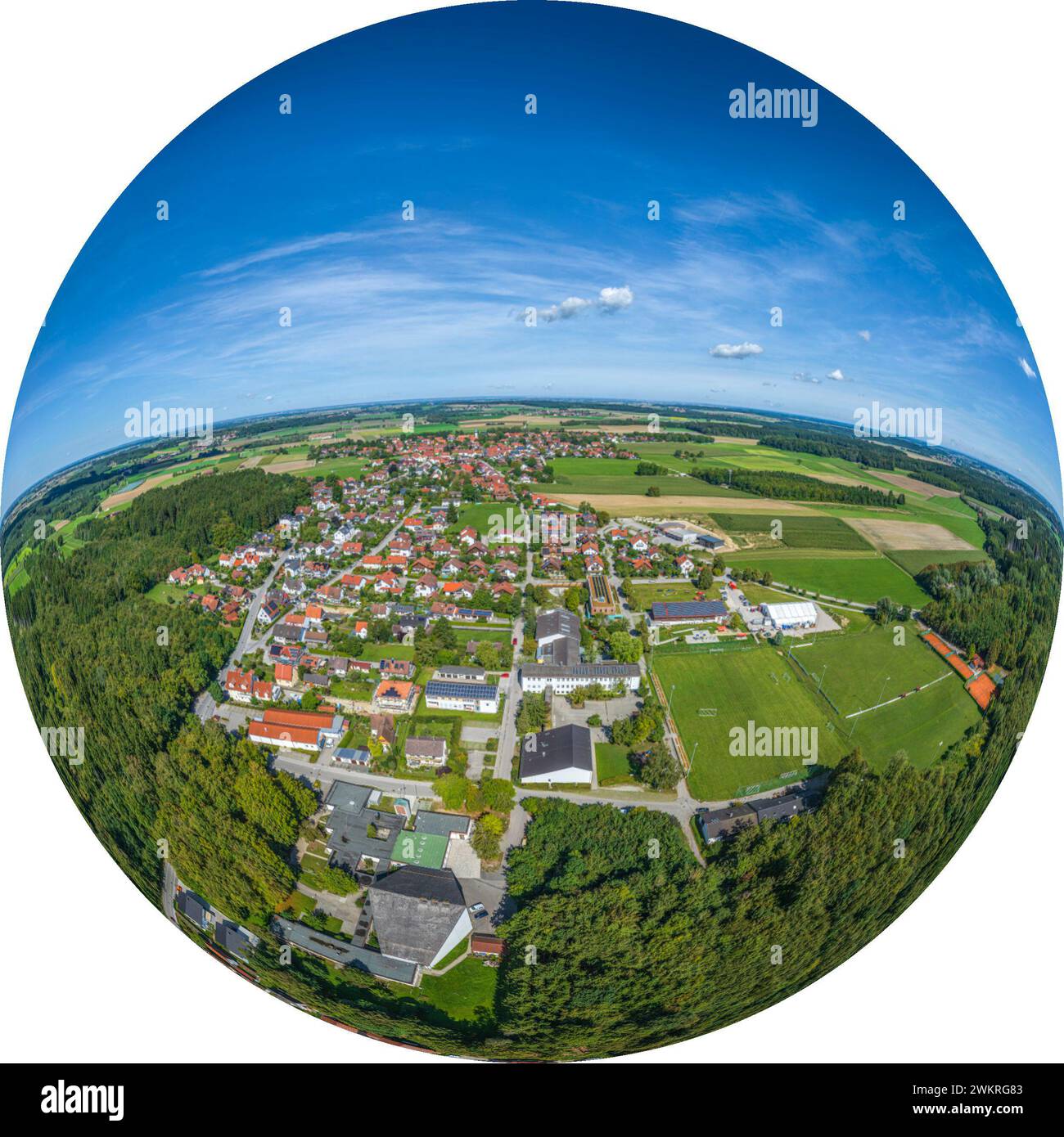 Geltendorf, a village near the Ammersee in Upper Bavaria and important ...