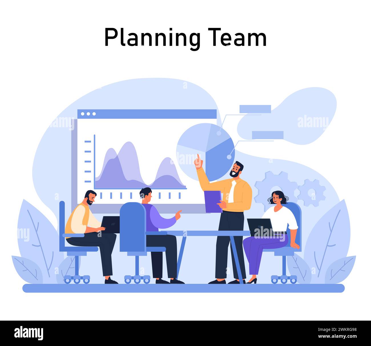 Productive atmosphere Stock Vector Images - Alamy