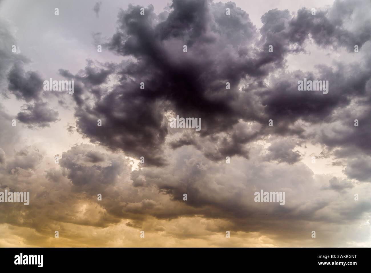 The gray storm clouds in the sky Stock Photo - Alamy