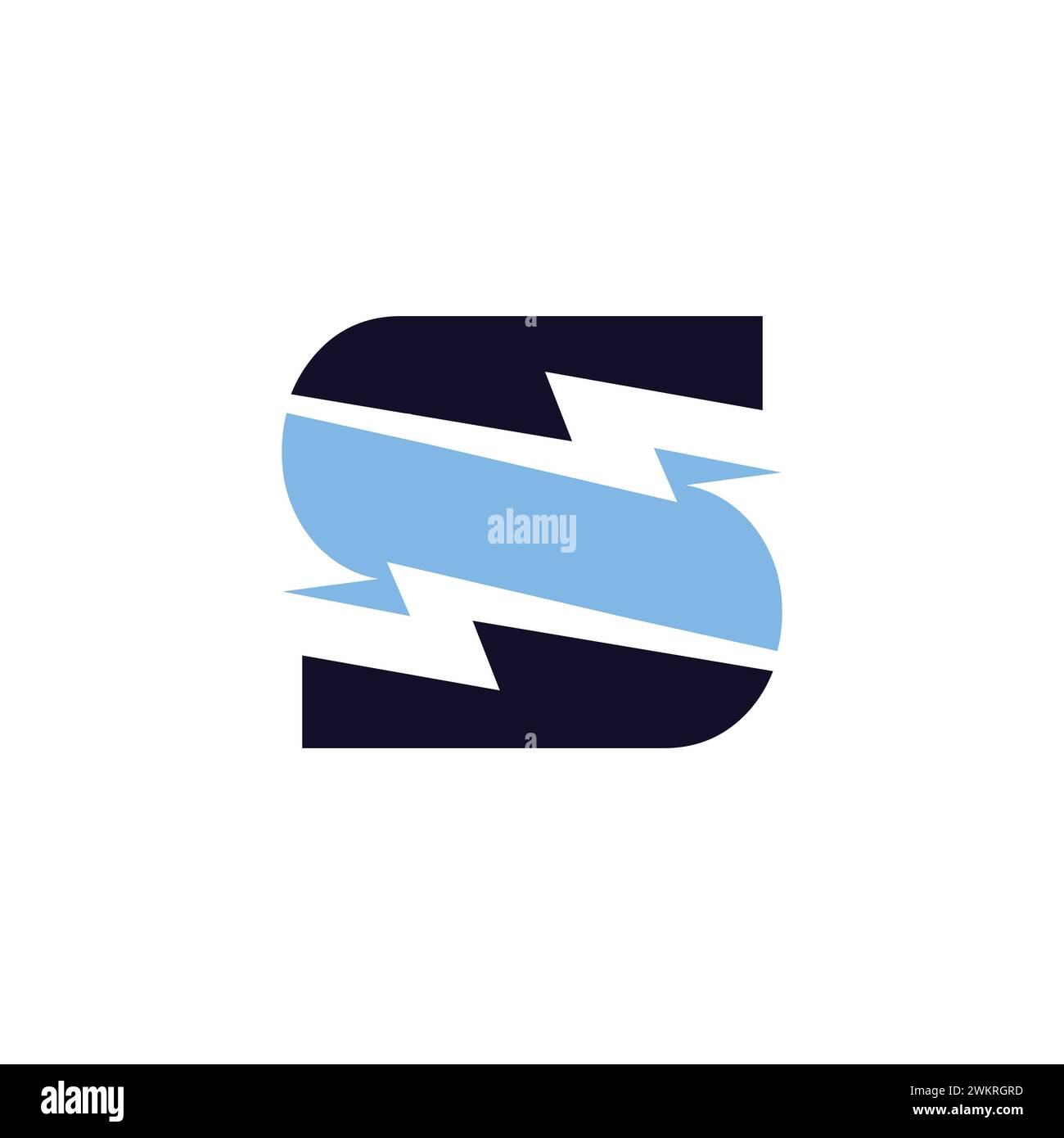 Letter S bolt logo design icon vector image. Letter S Electrical Bolt logo icon. Design concept ...