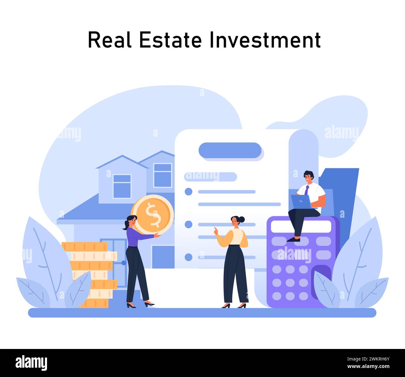 Property investment calculator Stock Vector Images - Alamy