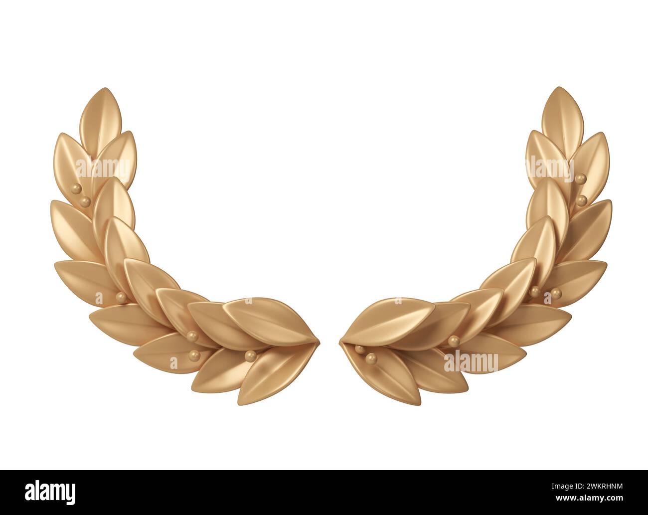 Golden laurel wreath hi-res stock photography and images - Alamy