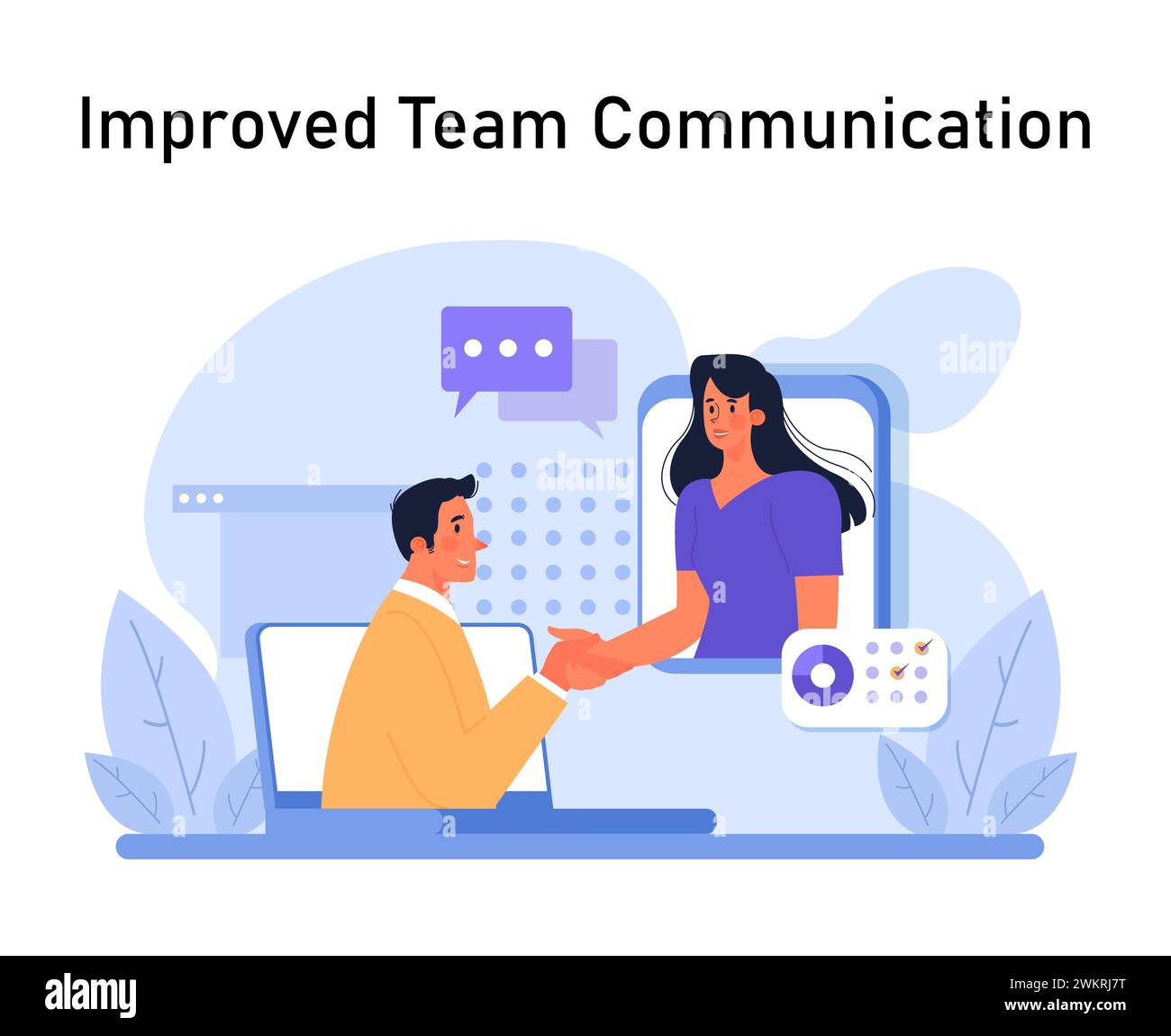 Call for dialogue Stock Vector Images - Alamy