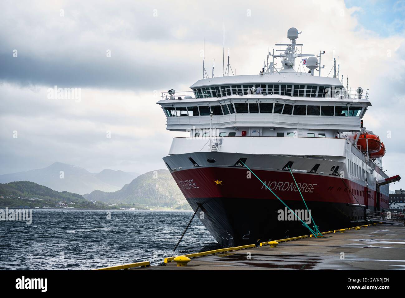 Nordnorge Ferry in ALESUND, Geirangerfjord, Norway Stock Photo - Alamy