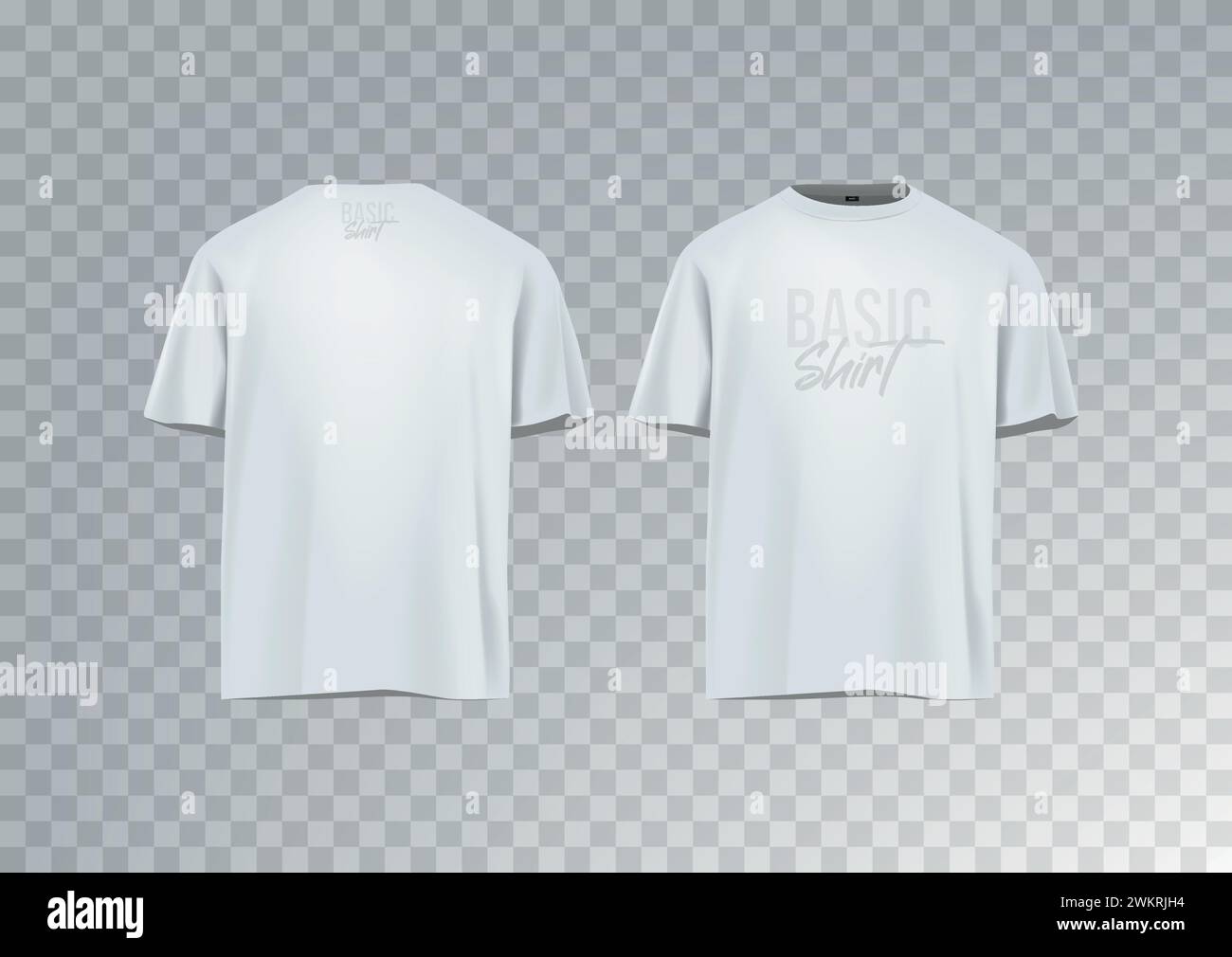 Basic t shirt front and back view hi-res stock photography and images ...