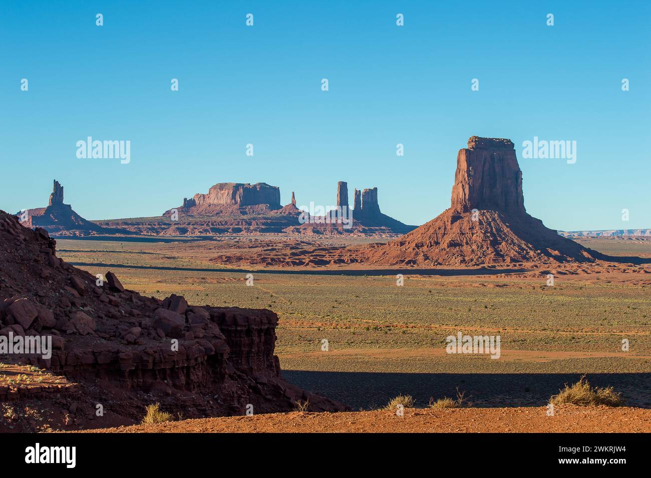 North Window Overlook in Monument Valley, which belongs to the Navajo ...