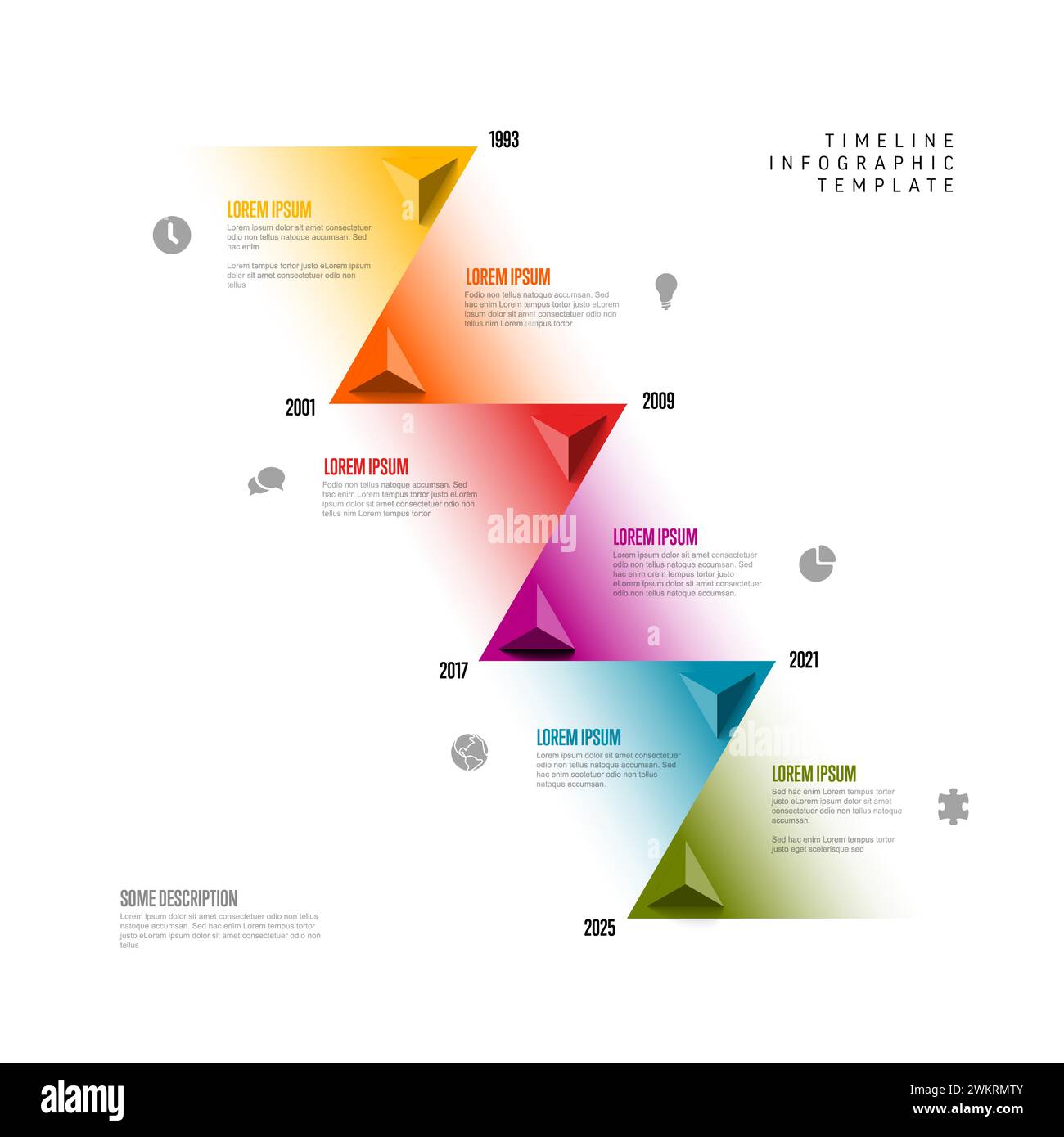 Simple light multipurpose diagonal infographic timeline template with ...