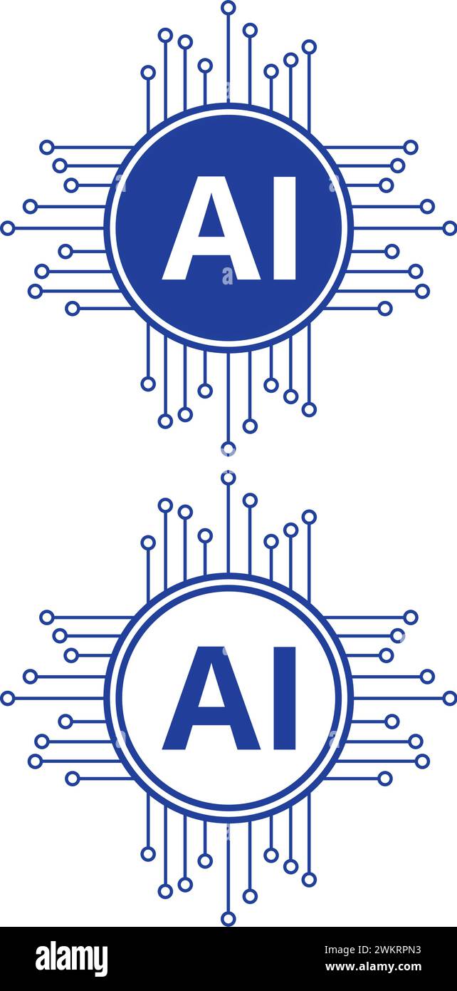 Round ai background on Stock Vector Images - Alamy