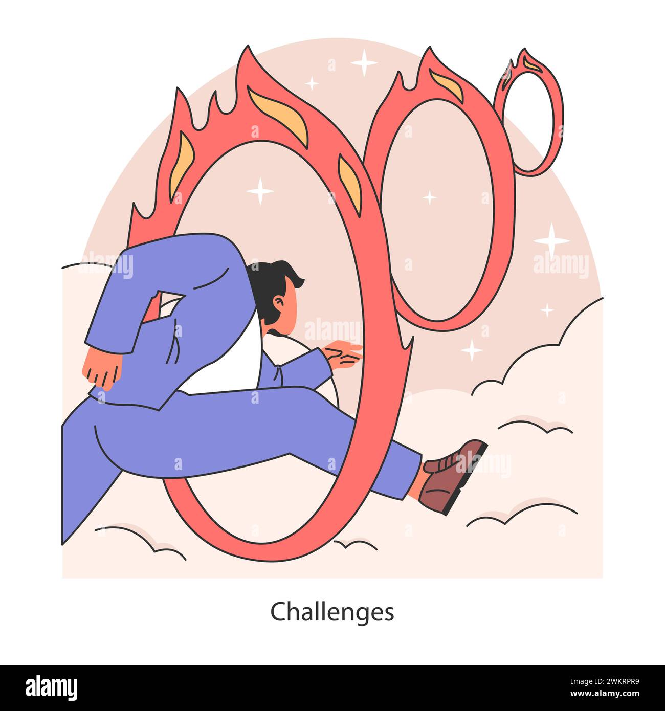 Man overcoming obstacles. Navigating through life's challenges with ... Man overcoming obstacles. Navigating through life's challenges with ...