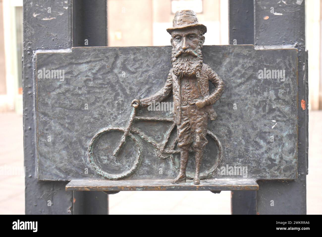 Tivadar Herzl, a bronze mini statue by Hungarian Ukrainian sculptor ...