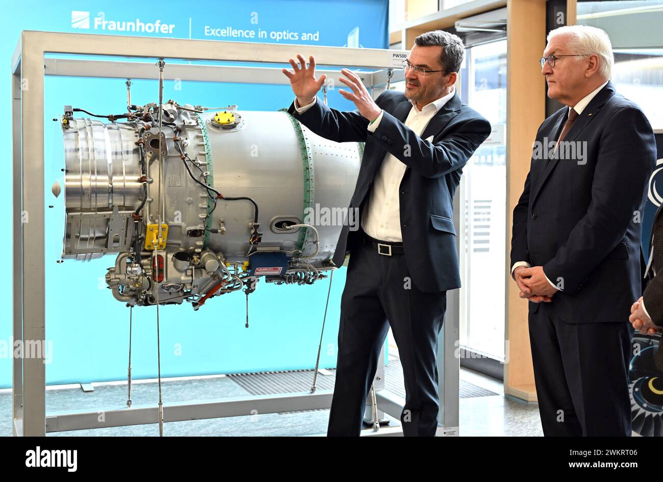 Jena, Germany. 22nd Feb, 2024. German President Frank-Walter Steinmeier ...