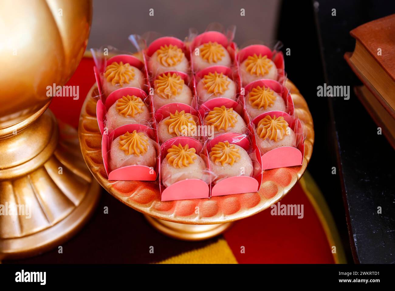 Delicious party candy, sweets for celebrations, food for reception ...