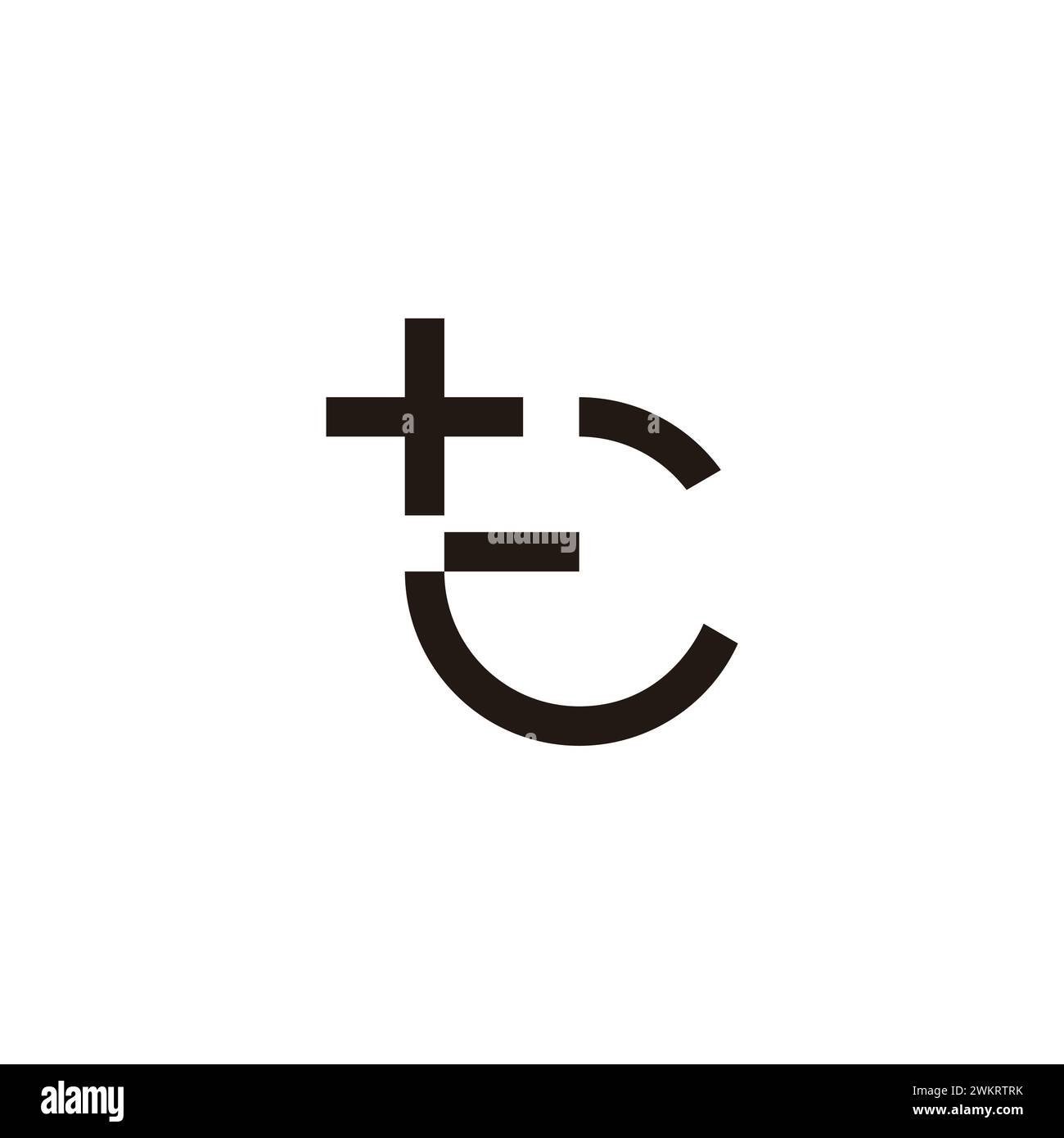 letter e plus uppercase logo vector Stock Vector Image & Art - Alamy