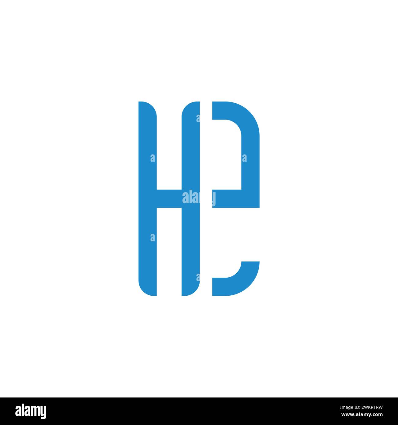 letter he blue geometric logo vector Stock Vector Image & Art - Alamy