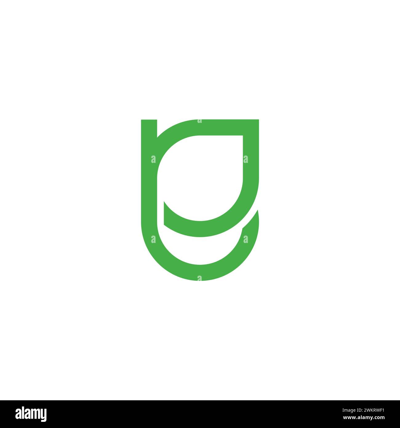 letter p smile organic leaf logo vector Stock Vector Image & Art - Alamy