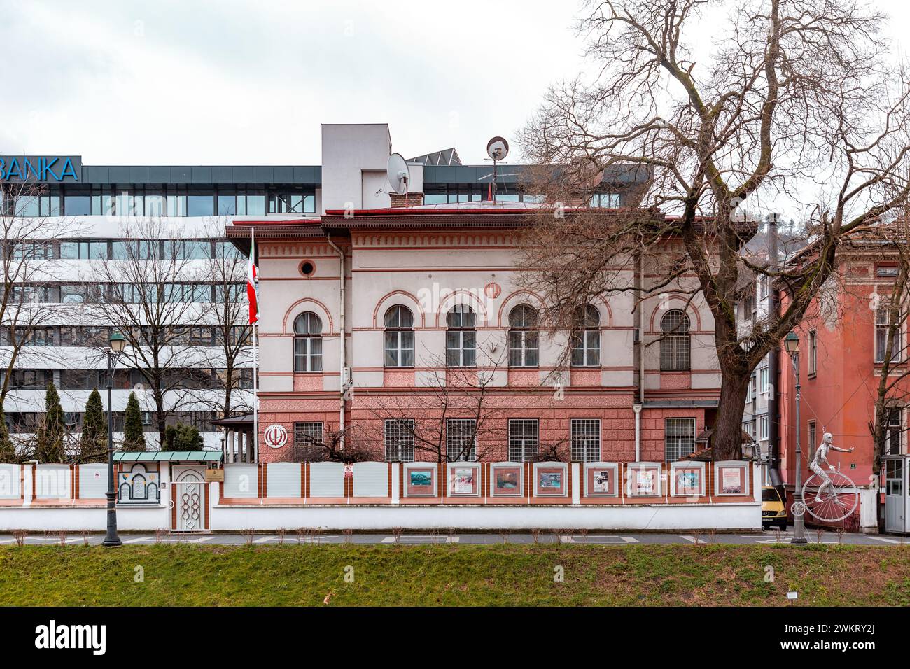 Sarajevo - Bosnia and Herzegovina - 11 FEB 2024: Exterior view of the ...