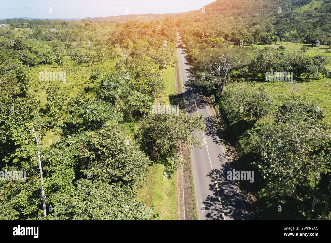 Aerial drone view small eco hi-res stock photography and images - Alamy
