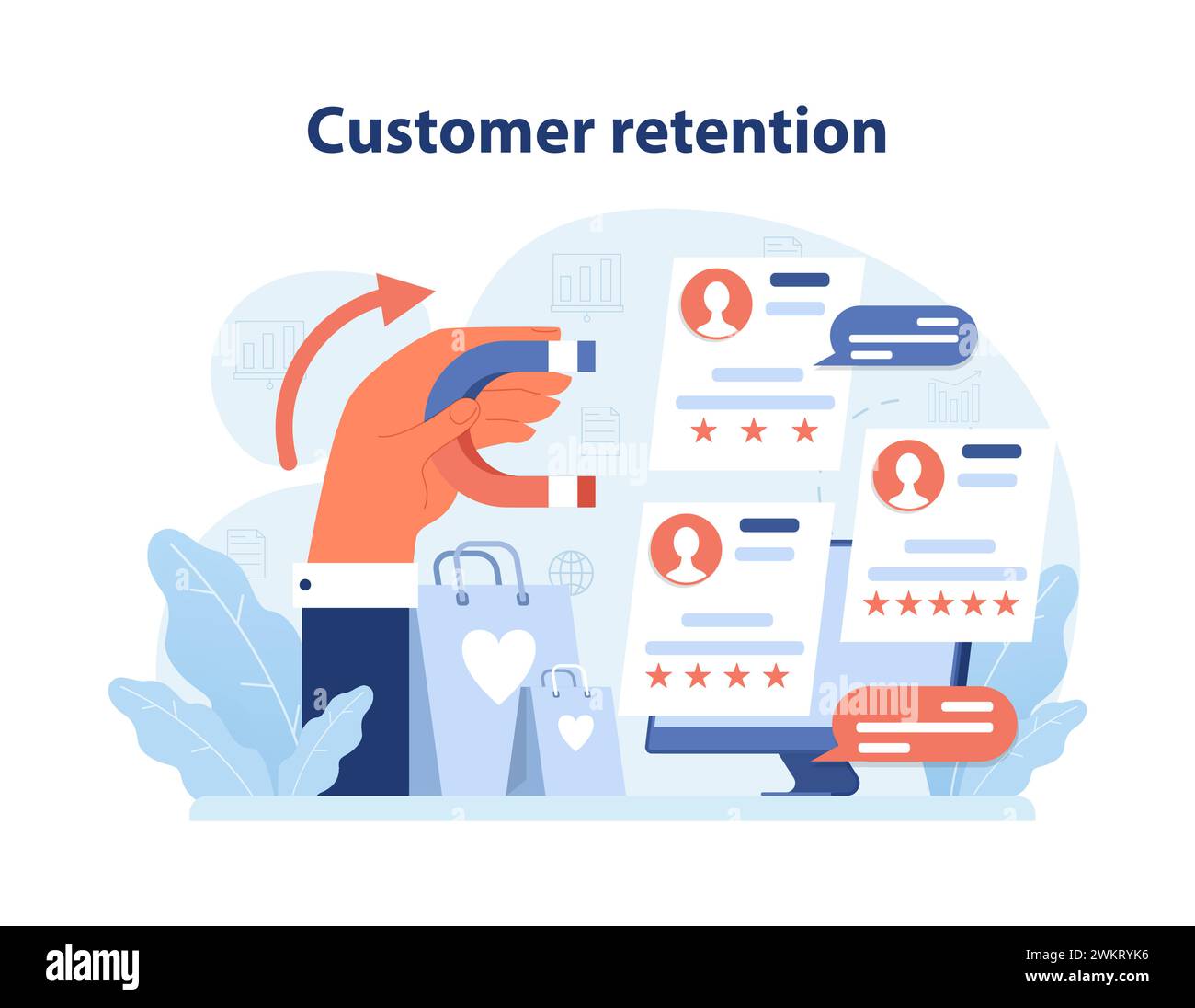 Customer retention survey Stock Vector Images - Alamy