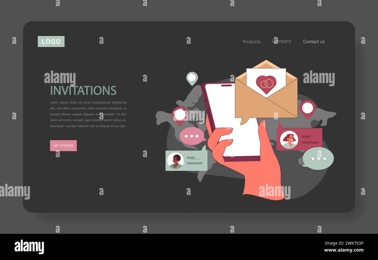 Phone hand dark messages Stock Vector Images - Alamy