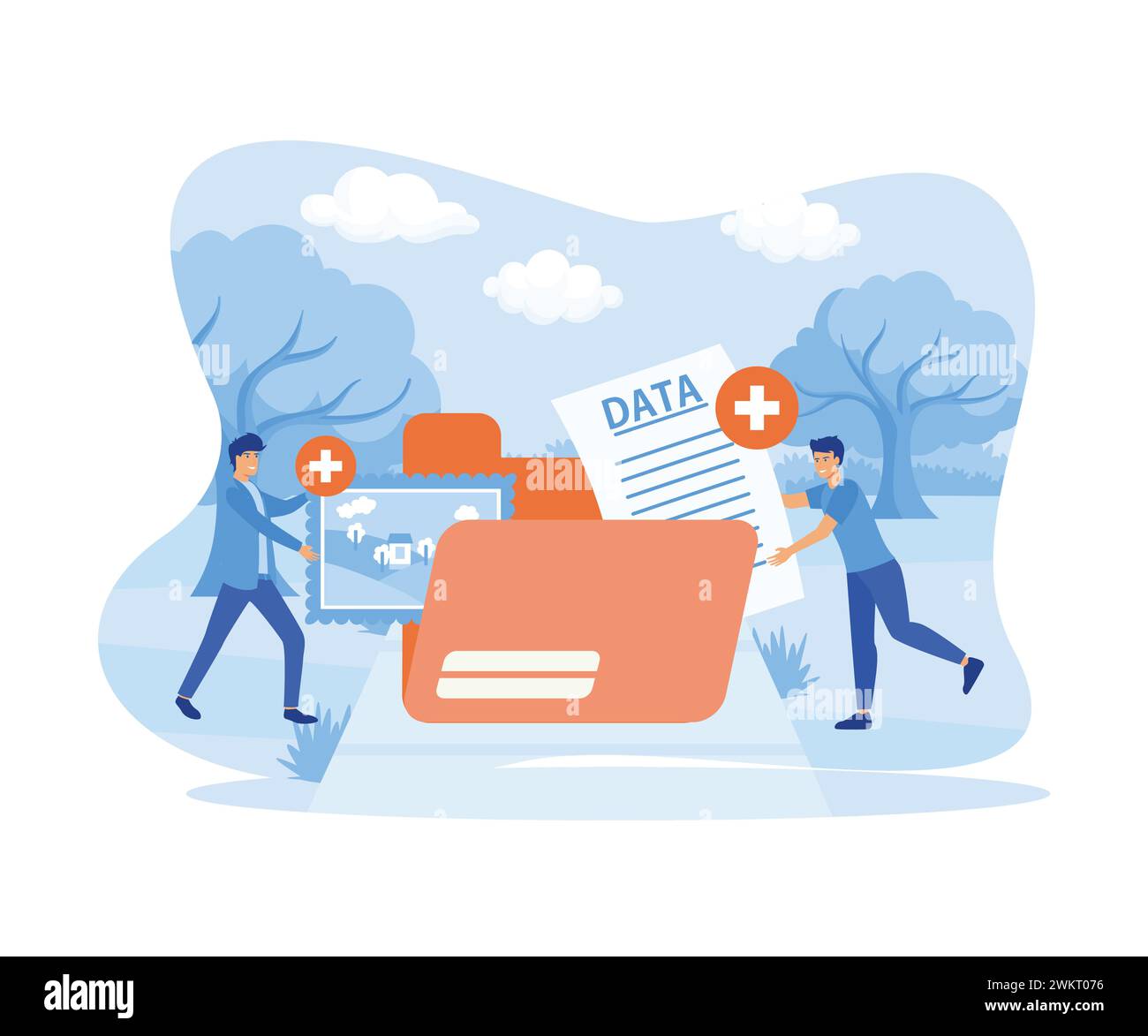 Info worker Stock Vector Images - Alamy