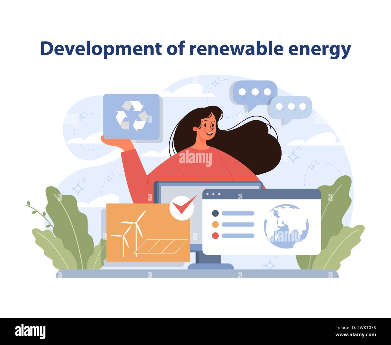 Eco solutions Stock Vector Images - Alamy