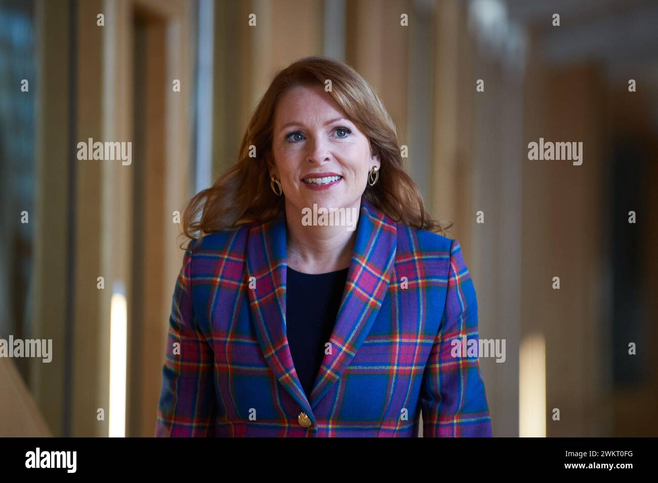 Edinburgh Scotland, UK 22 February 2024. Ash Regan MSP at the Scottish ...