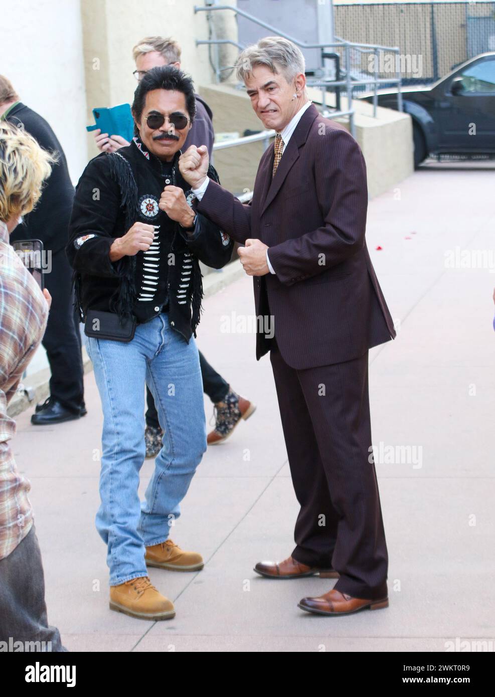 Dermot Mulroney takes photos with friends out in the city. Featuring ...