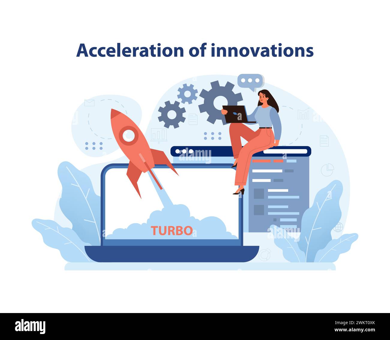 Innovation acceleration Cut Out Stock Images & Pictures - Alamy