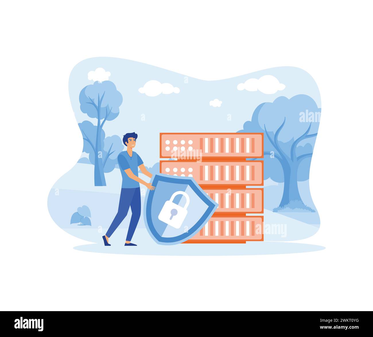 Shield file folder icon Stock Vector Images - Alamy