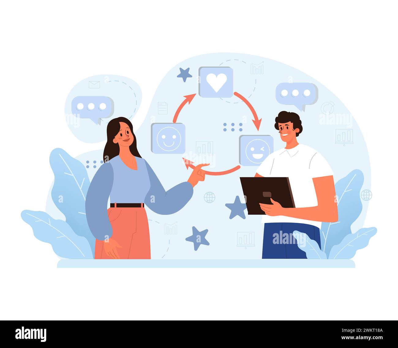 Painting interaction Cut Out Stock Images & Pictures - Alamy