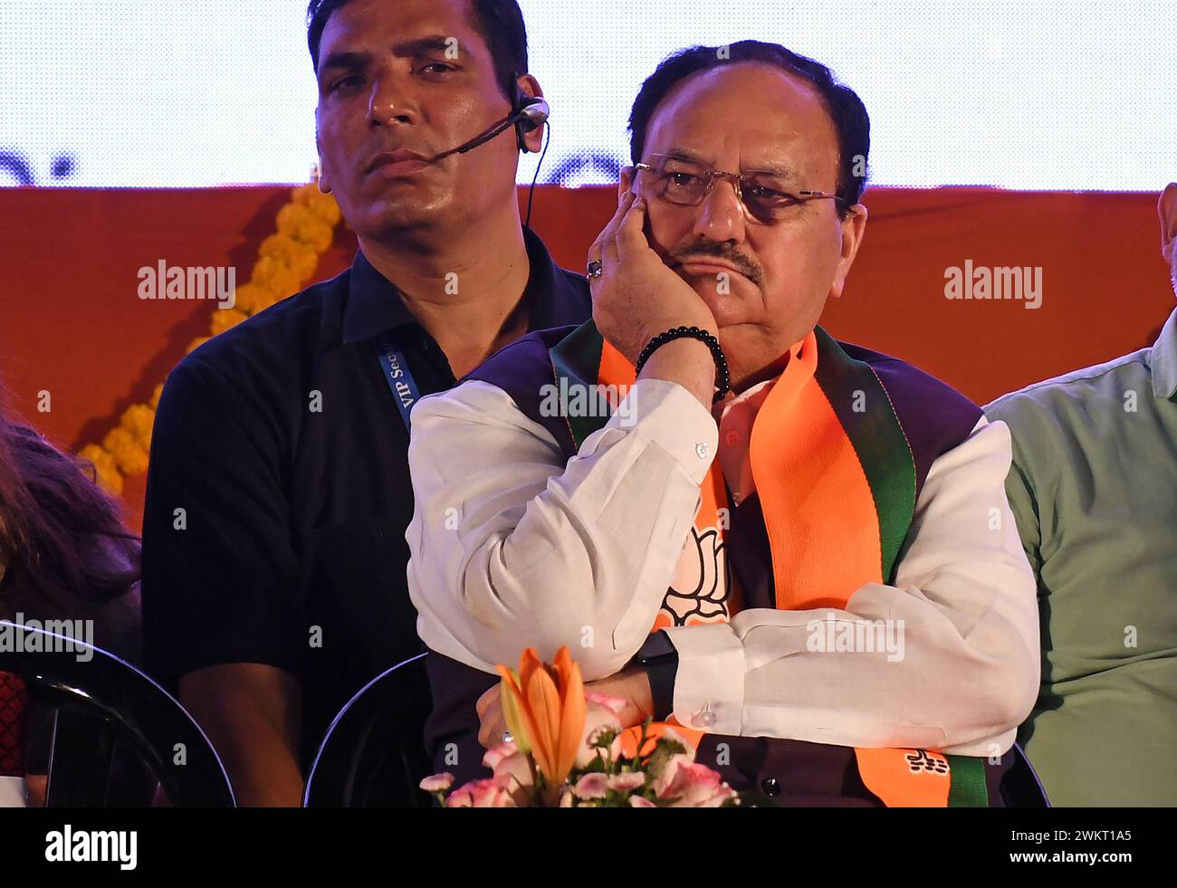 Mumbai, India. 21st Feb, 2024. Bharatiya Janata Party (BJP) National President J.P. Nadda (Jagat ...