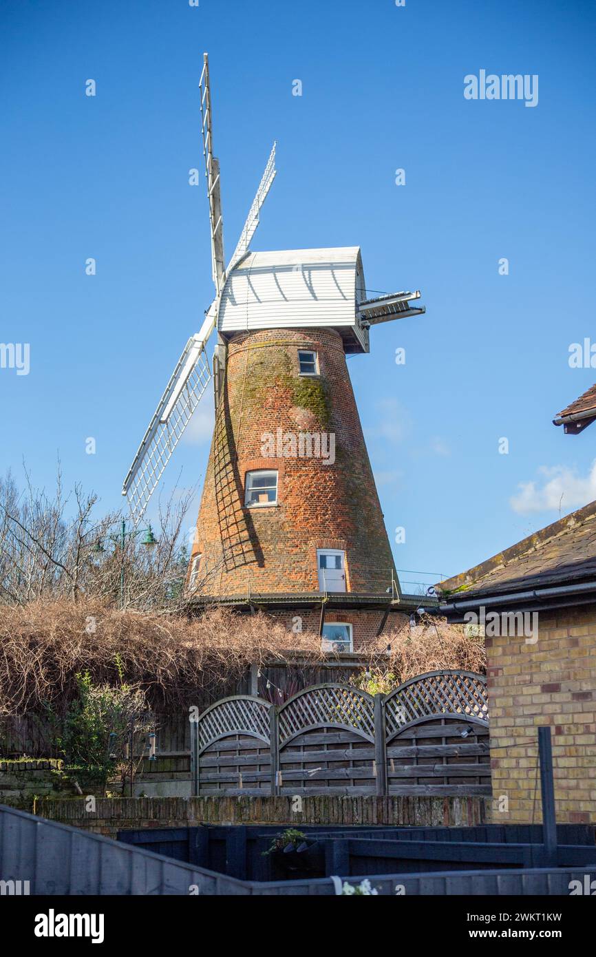 Rayleigh Smock Windmill Stock Photo - Alamy