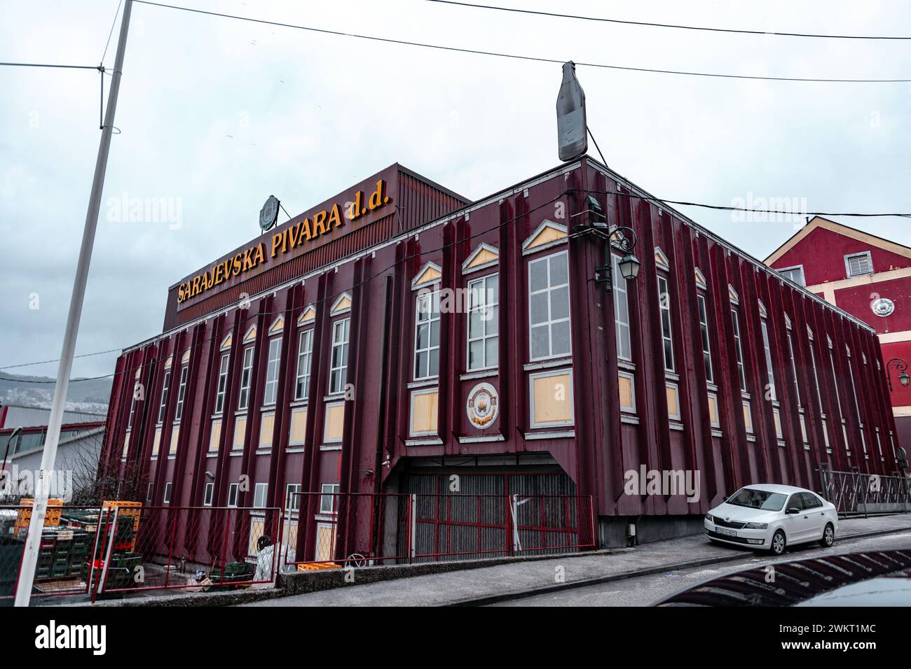 Sarajevo - Bosnia and Herzegovina - 11 FEB 2024: Sarajevska pivara is a ...