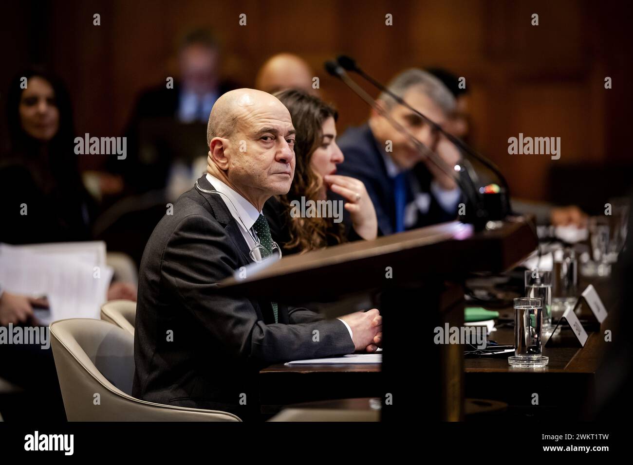 THE HAGUE - Abdel Sattar Issa, Ambassador of Lebanon during a hearing ...