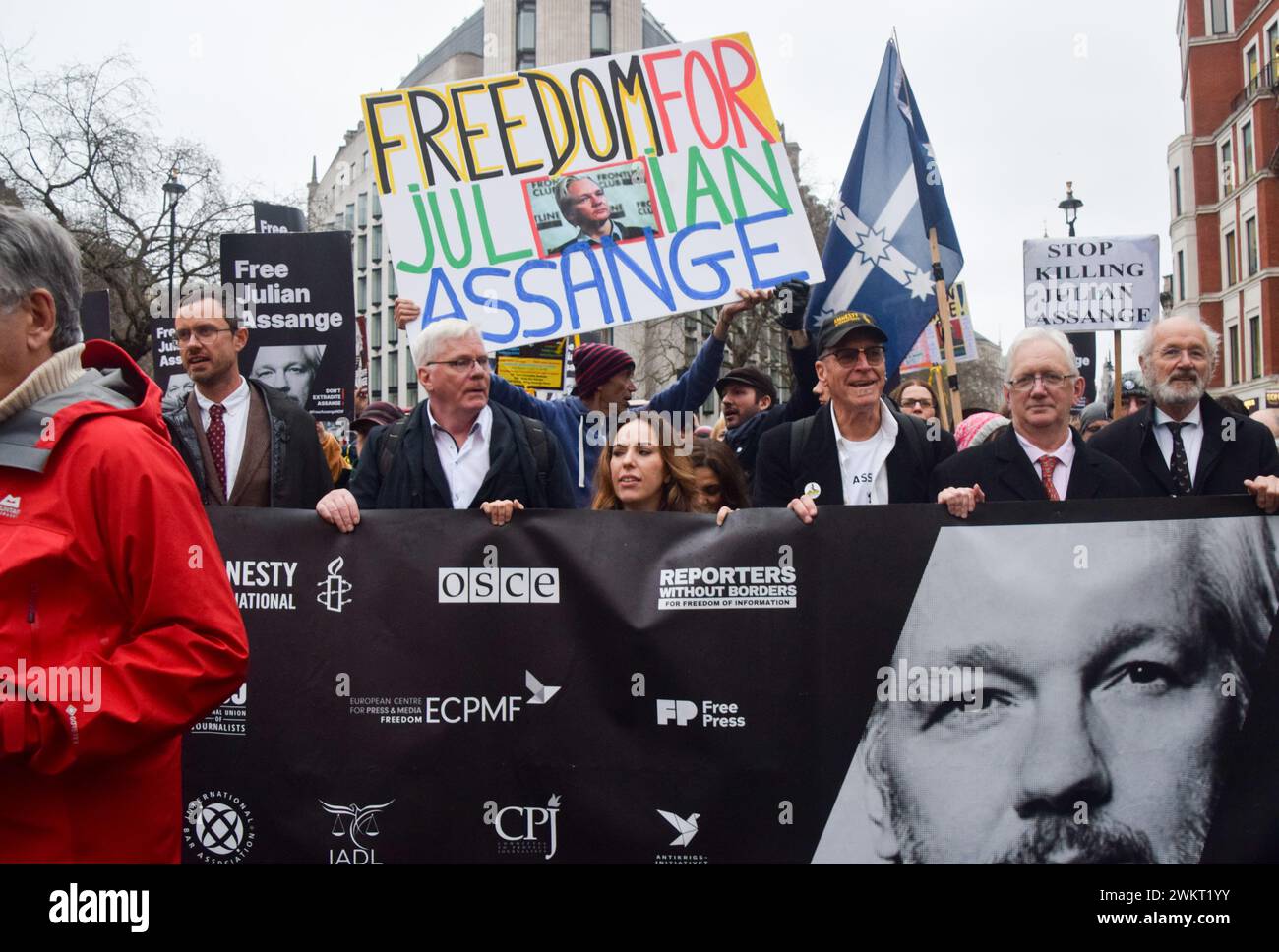 London, UK. 21st February 2024. Stella Assange, Julian Assange's ...