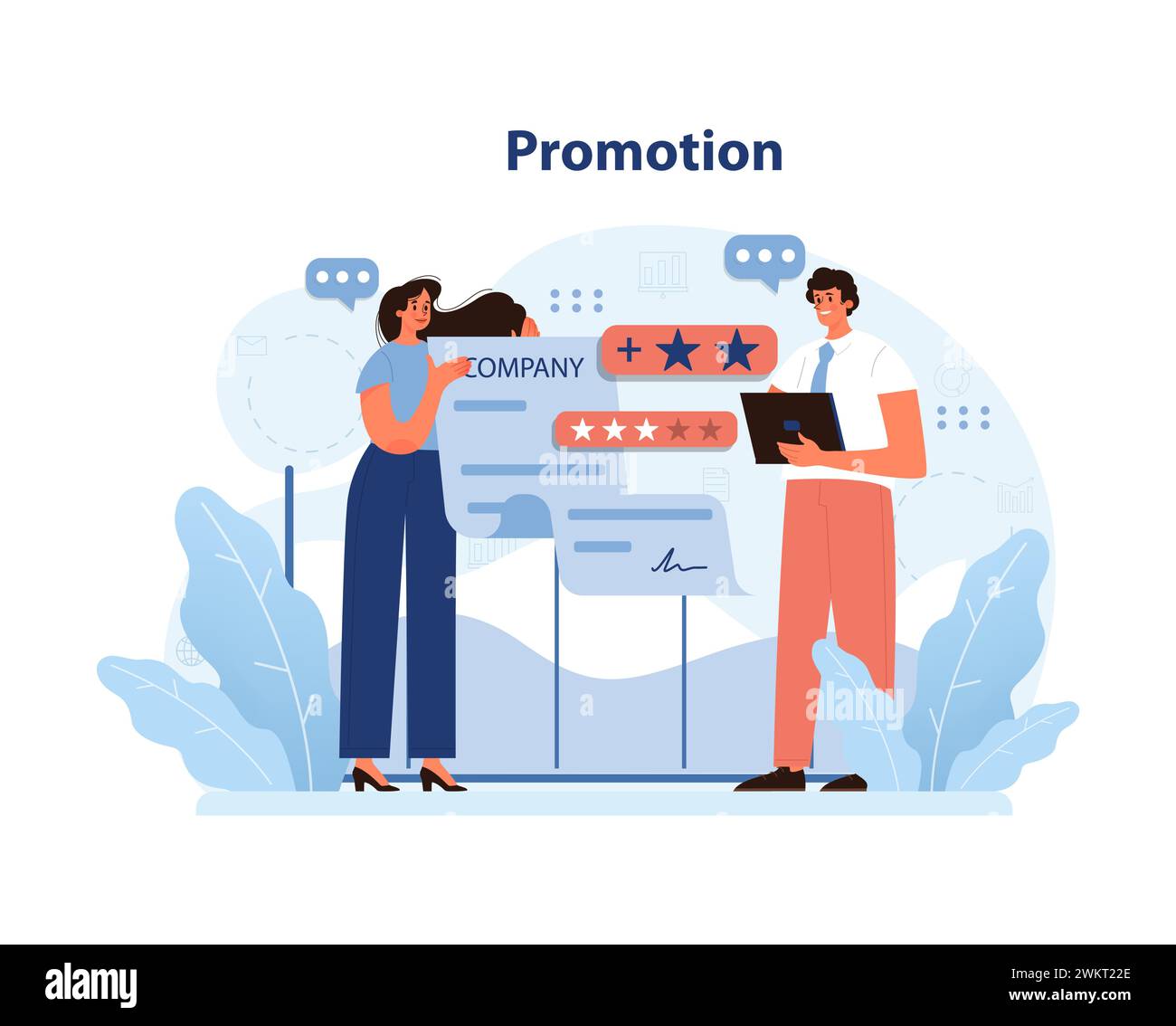 Company values illustration Cut Out Stock Images & Pictures - Alamy