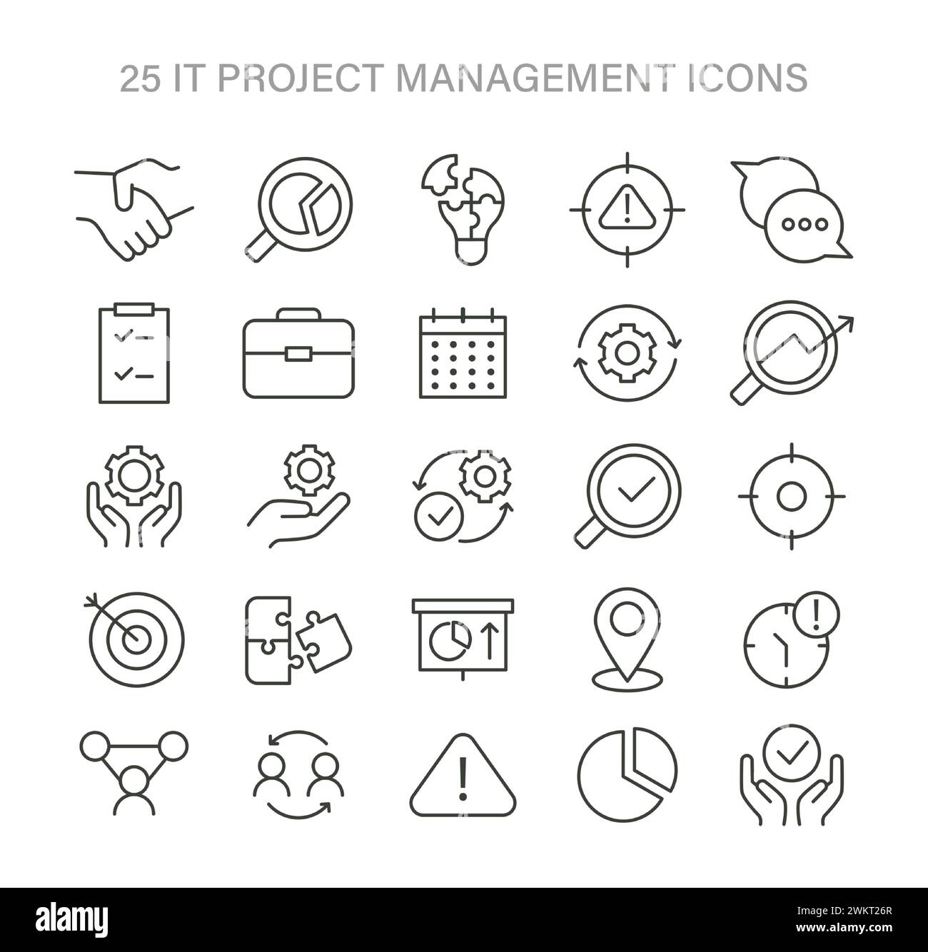 IT Project Management set. Comprehensive icons for teamwork, strategy ... IT Project Management set. Comprehensive icons for teamwork, strategy ...