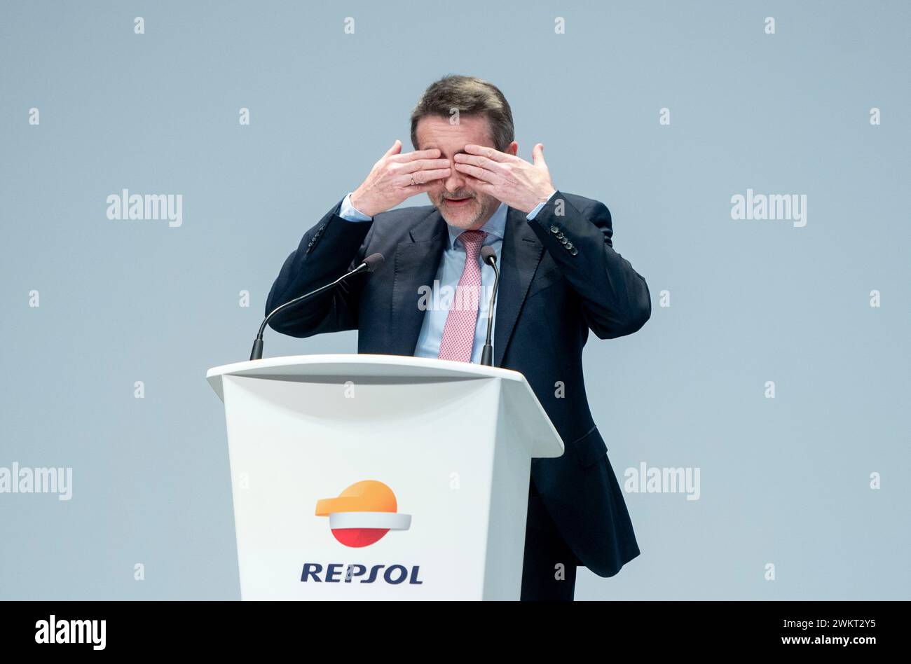 Repsol CEO, Josu Jon Imaz, during the presentation of Repsol's 2024 ...