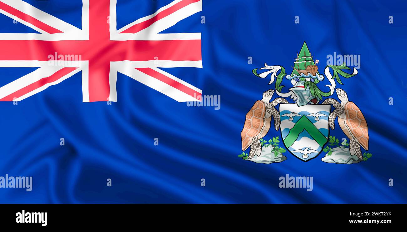 Ascension island flag hi-res stock photography and images - Alamy
